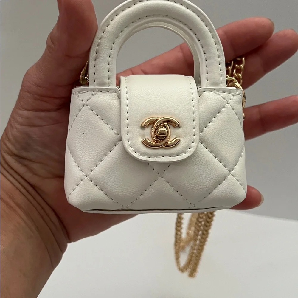 CHANEL | Accessories | Chanel Mini Small Bagvip Gwp White Color | Poshmark